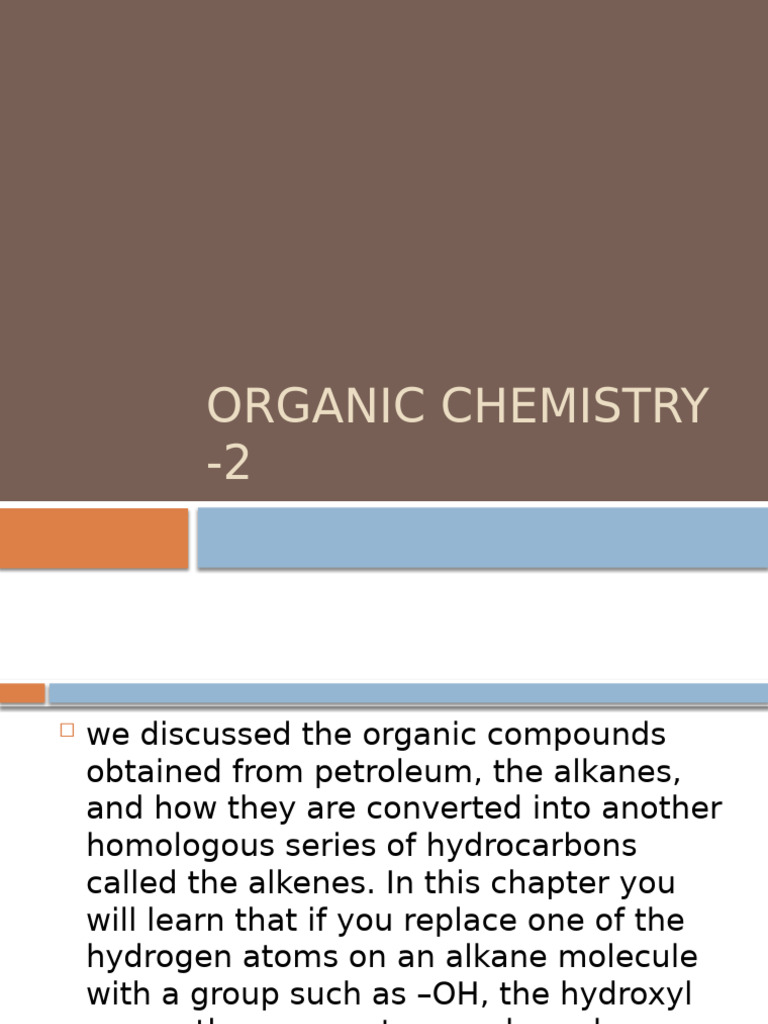 Organic Chemistry - 2 | PDF