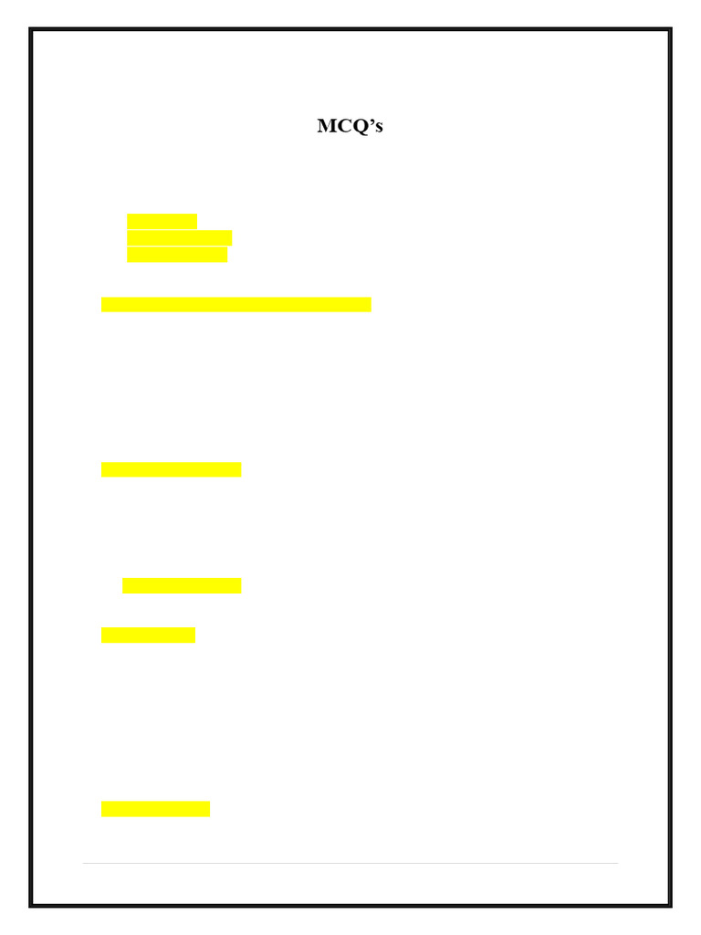 PWP U3 MCQ's - 186 - N3 | PDF