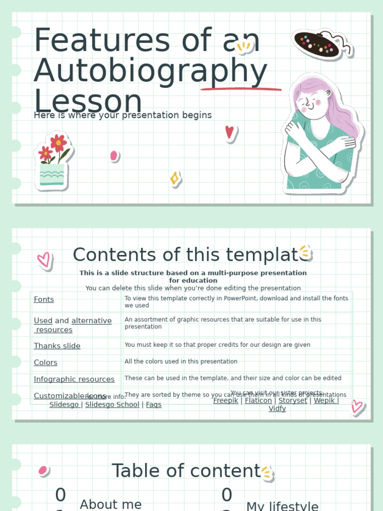 Features of An Autobiography Lesson by Slidesgo | PDF | Planets | Venus