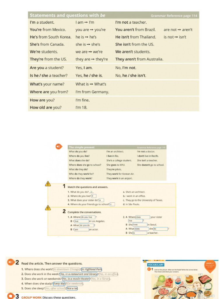 Ingles A1 | PDF