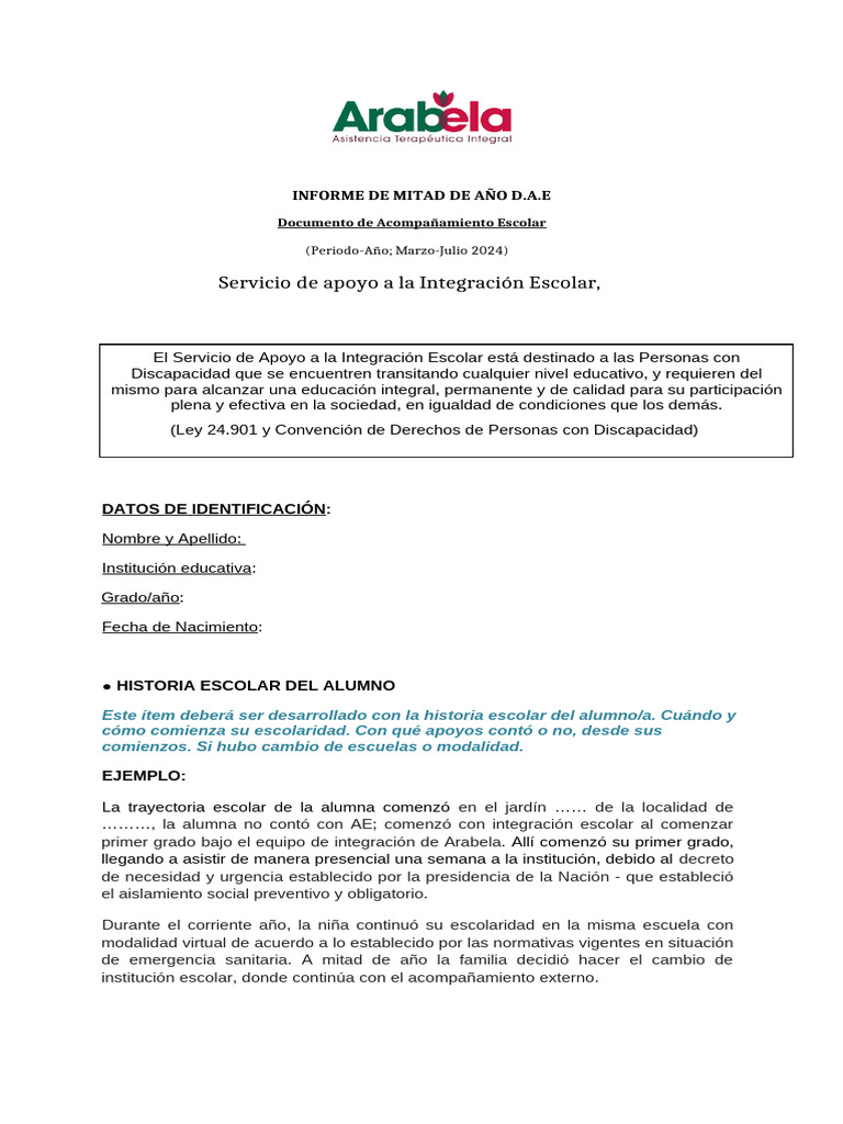 Modelo Dae 2024 | PDF