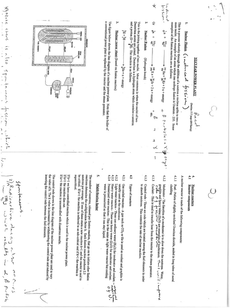 3.nuclear Energy Notes 1 | PDF