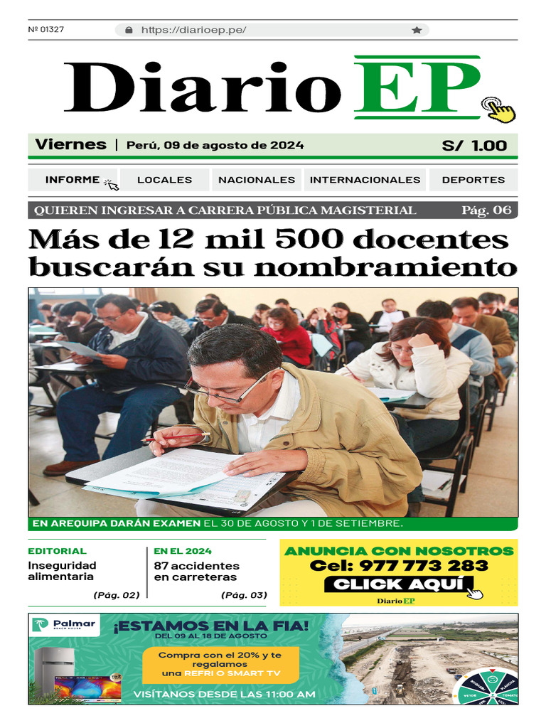 Diario EP 09 - Agosto 2024 Edicion Impresa | PDF