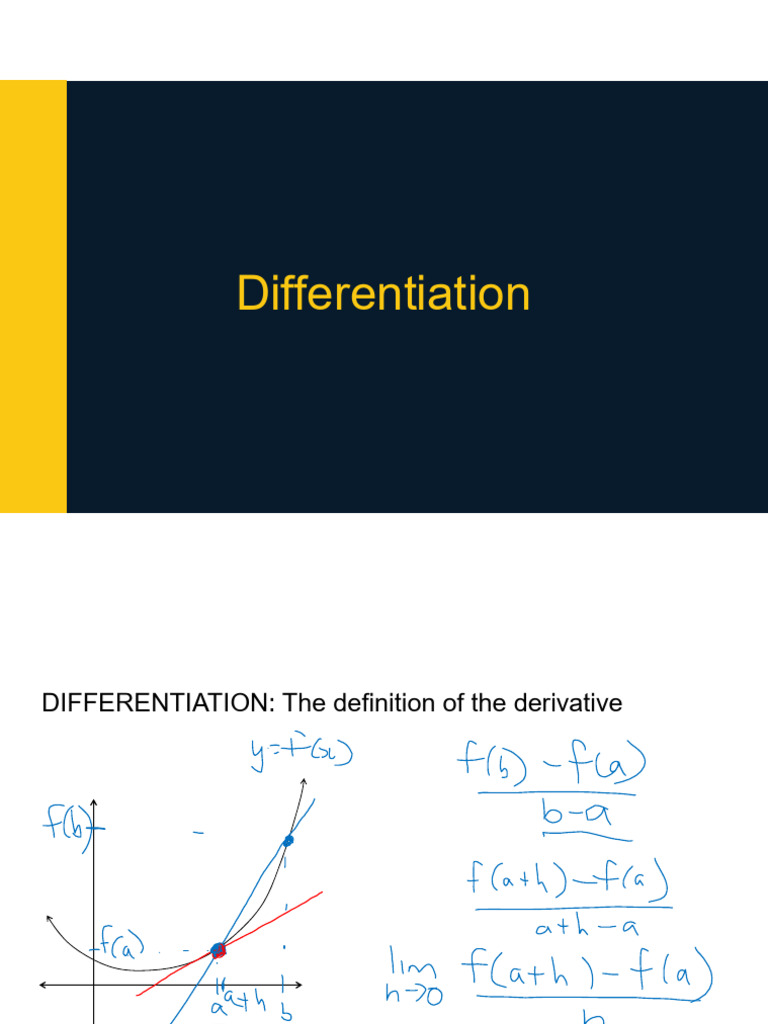 MATV101 Chapter 4 DIfferentiation | PDF