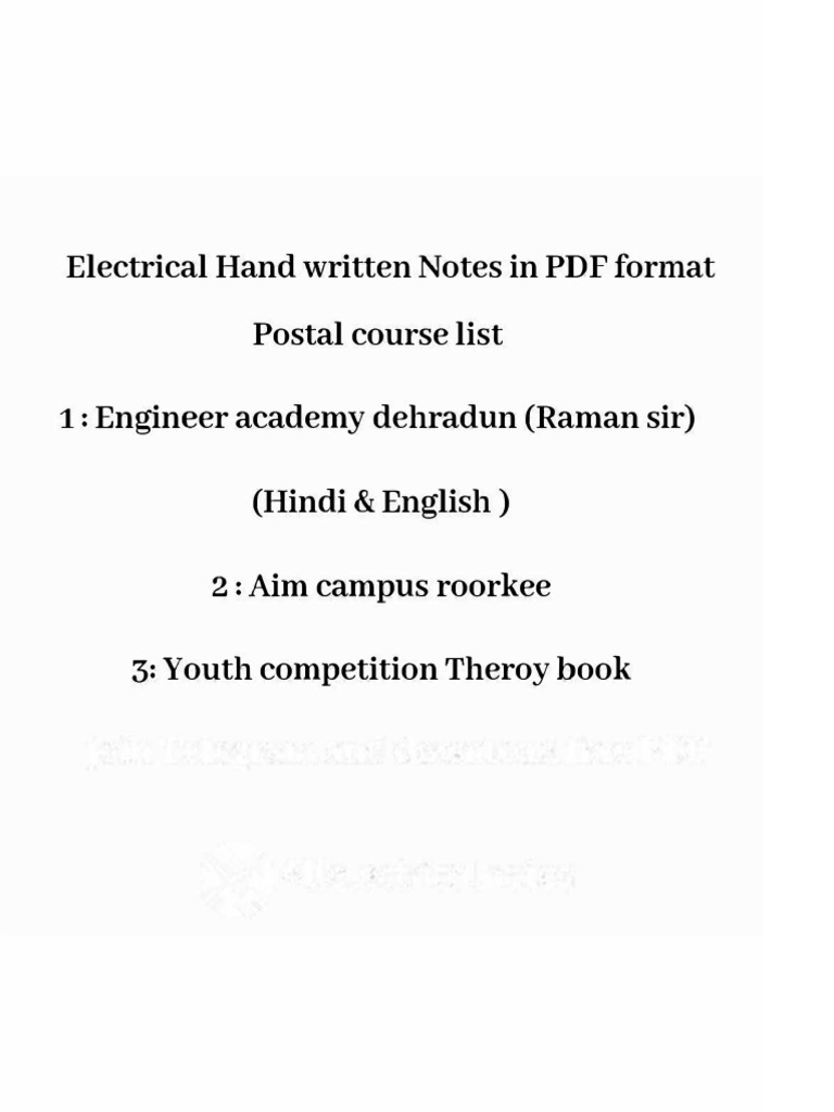 Basic Electronics Handwritten Notes PDF | PDF | Physical Sciences ...