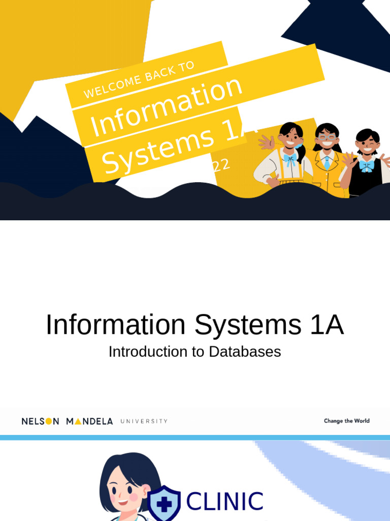 Information Systems 1A - Lesson 1 - Introduction To Databases | PDF