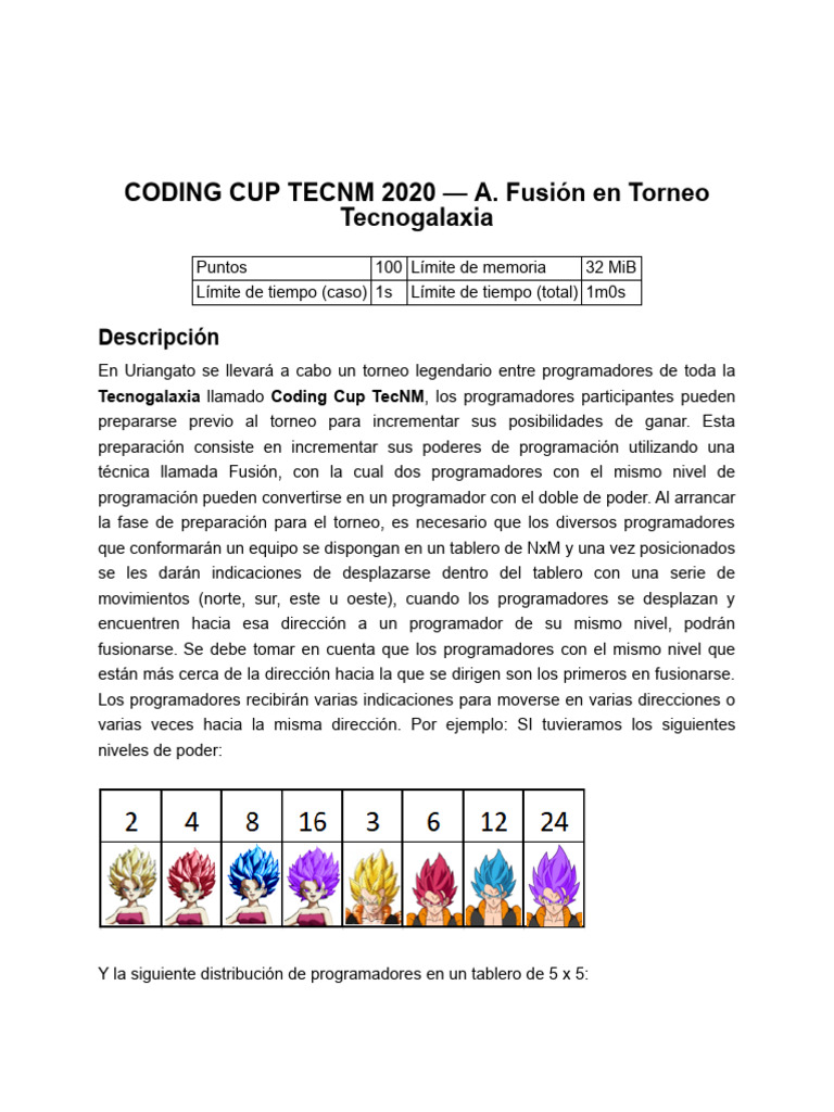 Omegaup - CODING CUP TECNM 2020 | PDF