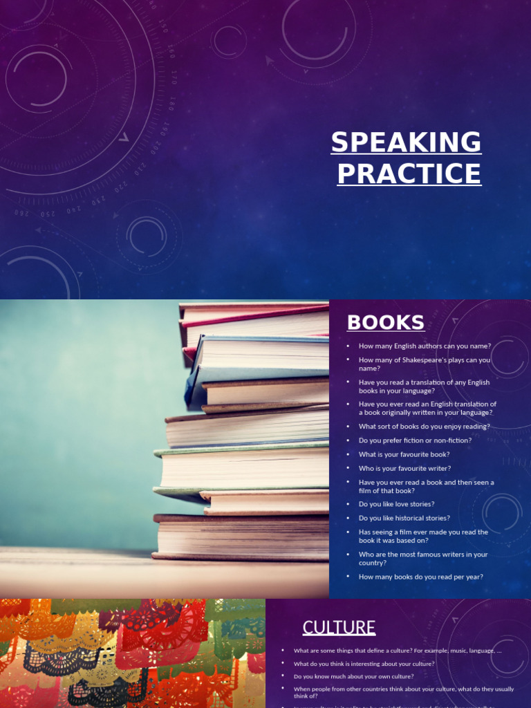 Speaking Practice | PDF