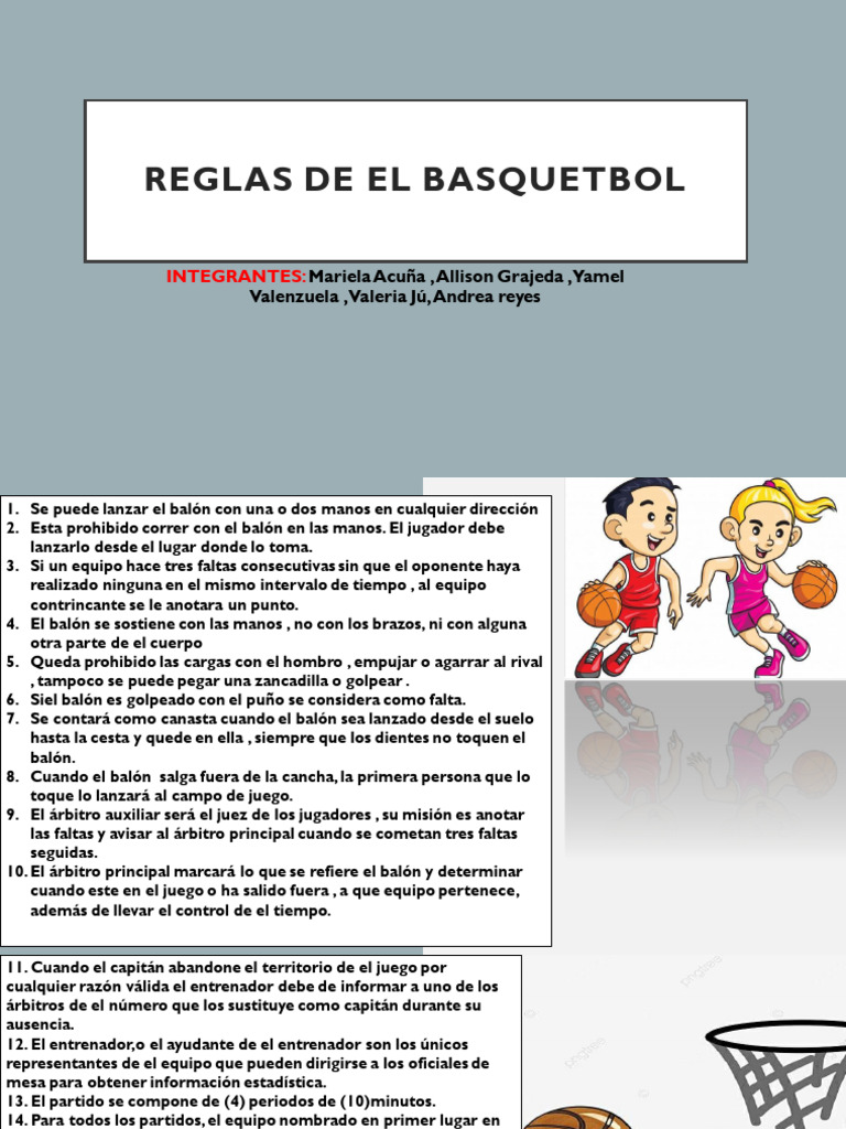 reglas de el básquet^ | PDF