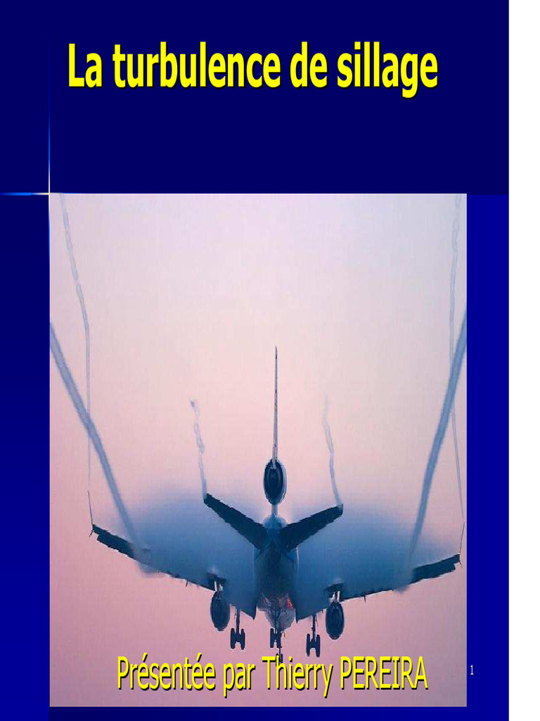 La Turbulence de Sillage - Original | PDF