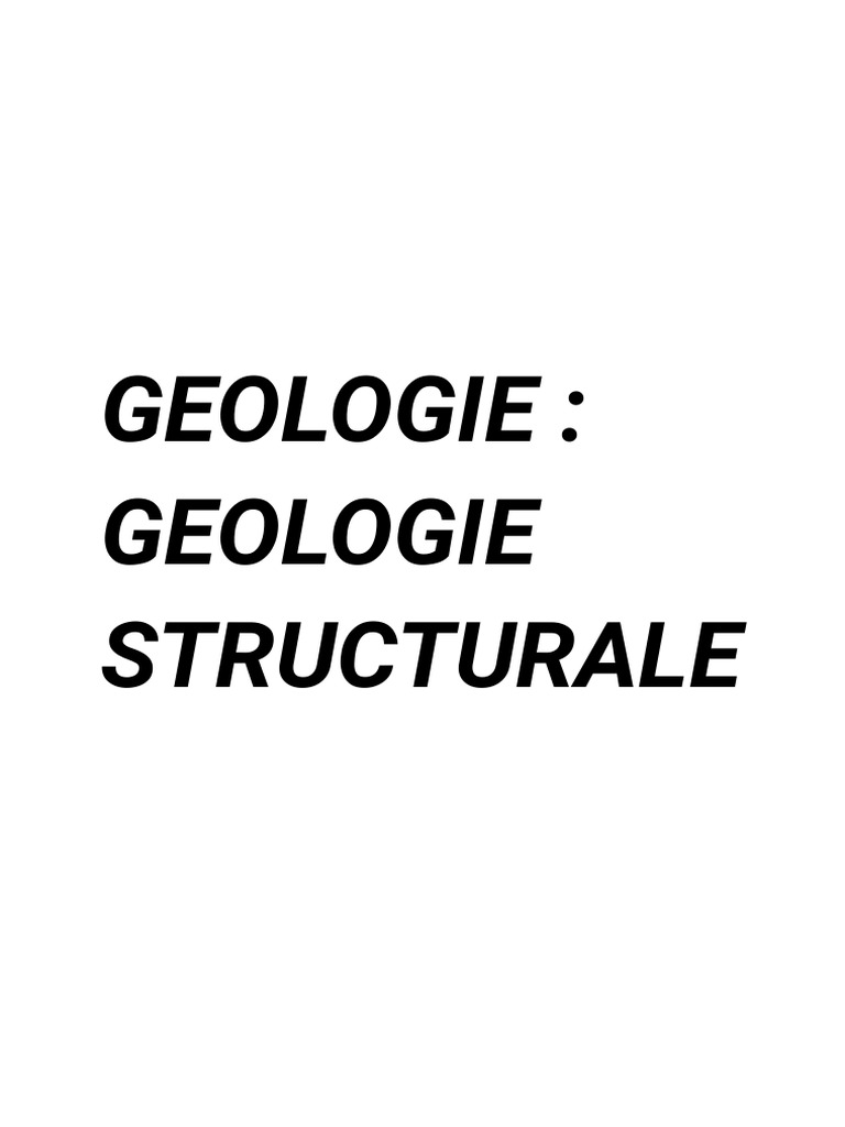 5geologie: Geologie Structurale - Compressed | PDF