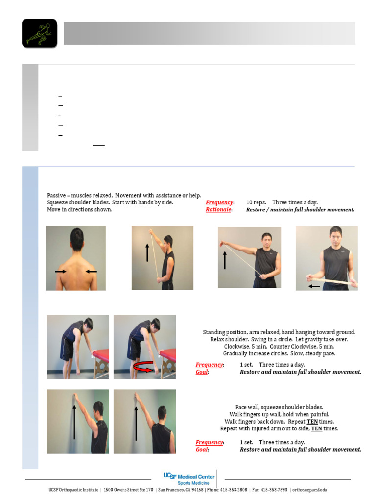 Acute Shoulder Protocol | PDF