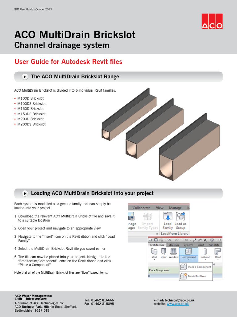 BIM Revit MD Brickslot User Guide | PDF