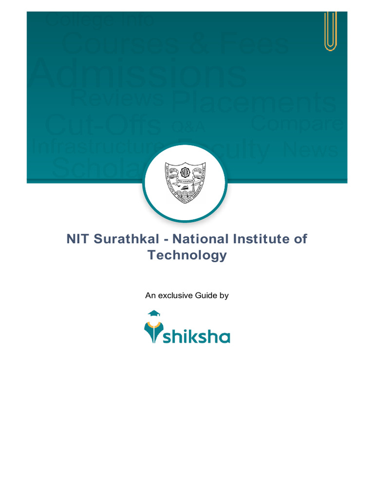NIT Surathkal Courses & Fees Overview 2024 | PDF | Computing ...