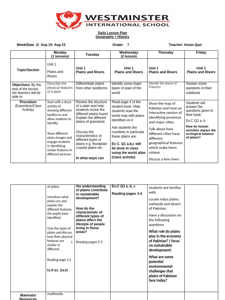 Lesson Planning | PDF