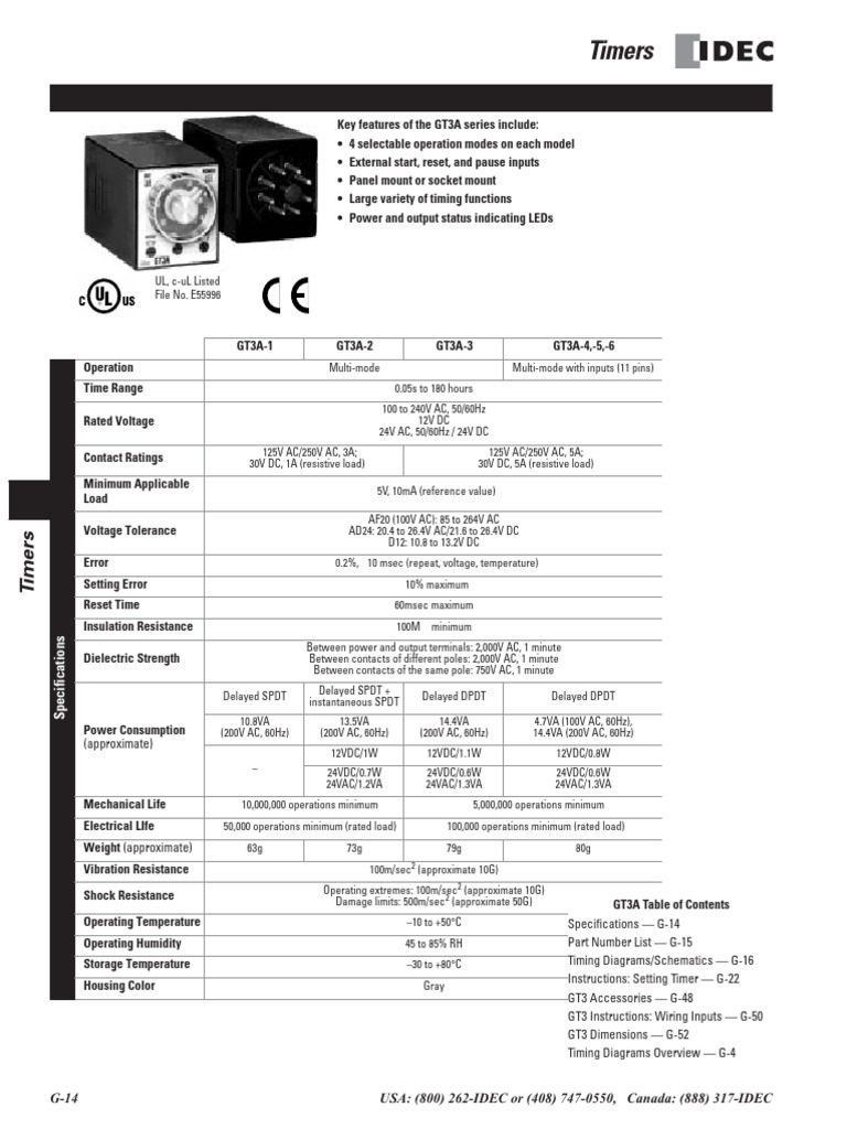 GT3A Timers | PDF