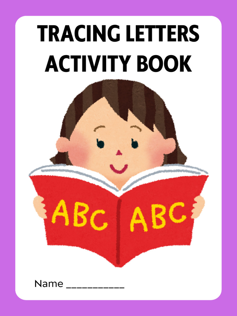 Tracing Letter Activity Book Purple | PDF