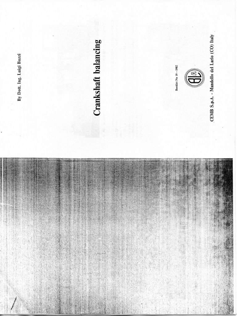 Crankshaft Balancing Cemb Pdf