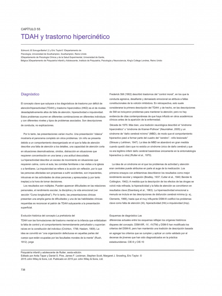 Sonuga-Barke, E. - Taylor E. (2015) - Cap. 55 | PDF