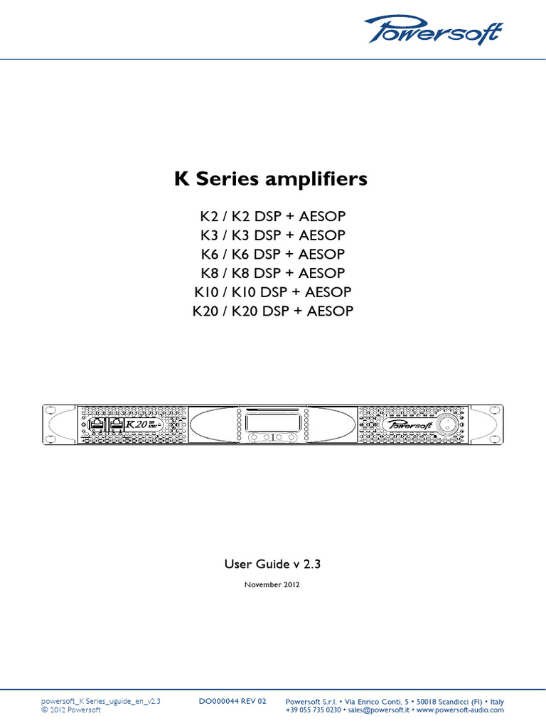 KSeries Uguide en v2.3 | PDF