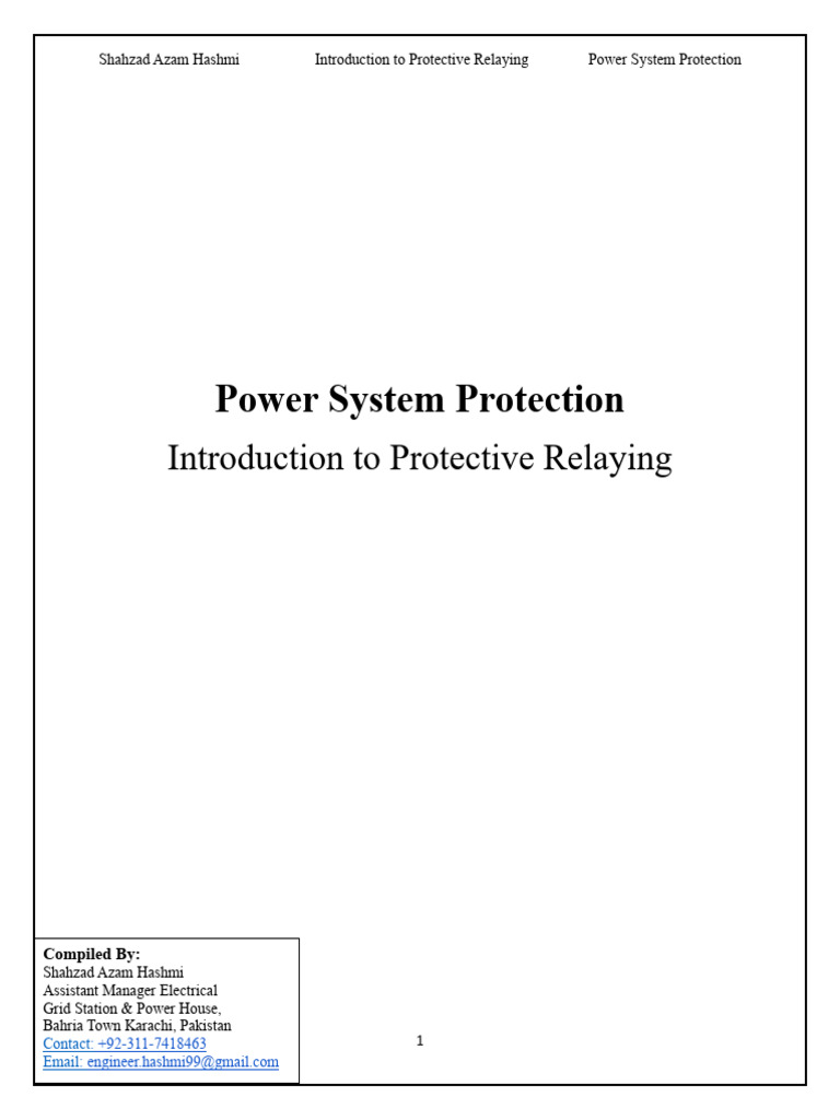 Introduction To Protective Relaying 1723802114 | PDF