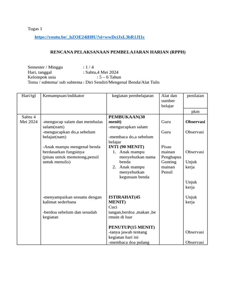 Pratikum Metode Pengembangan Kognitif | PDF