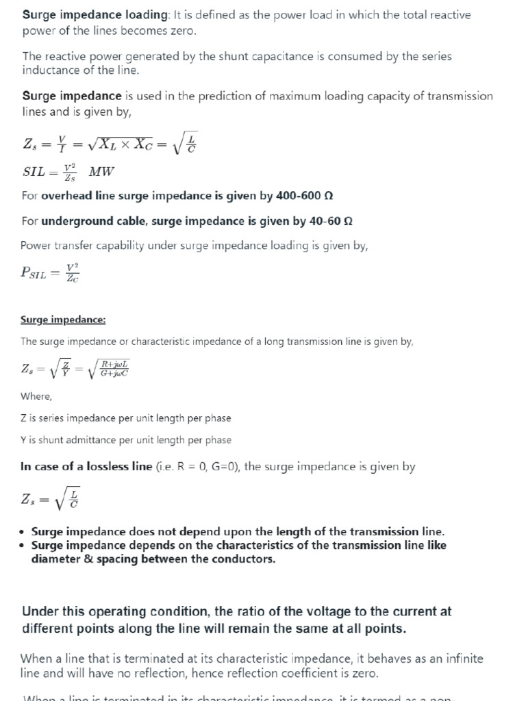 Surge Impedance | PDF