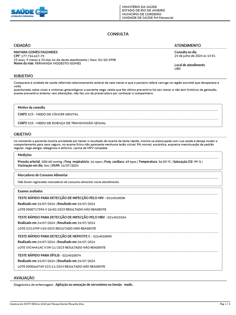 HistoricoClinico 20240725 1342 | PDF