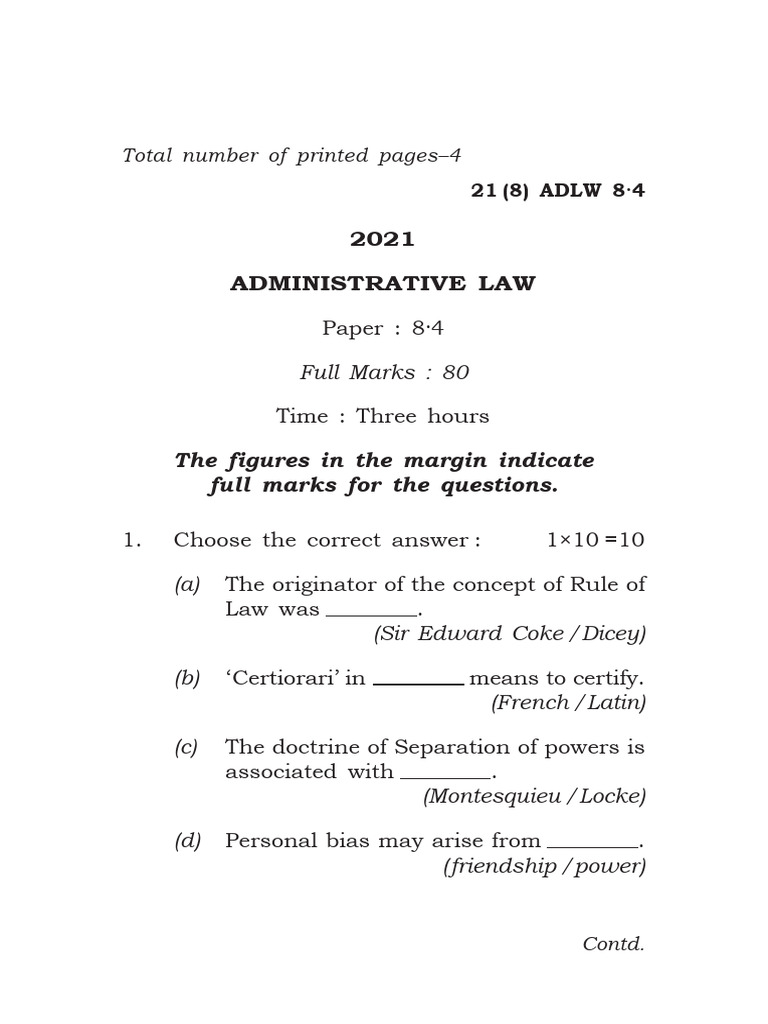 Administrative Law-8.4 e | PDF