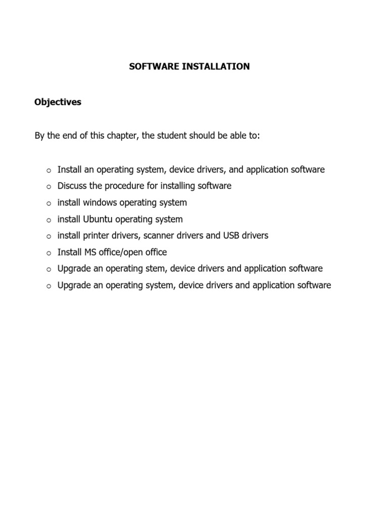 Software Installation | PDF Software Installation | PDF