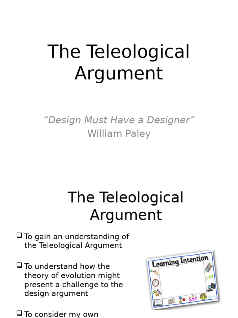 Design Argument | PDF