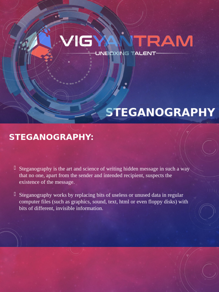 Steganography | PDF