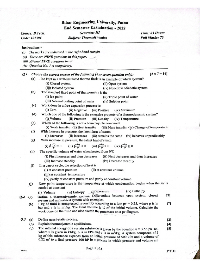 3rd Sem Question Paper Beu Pdf