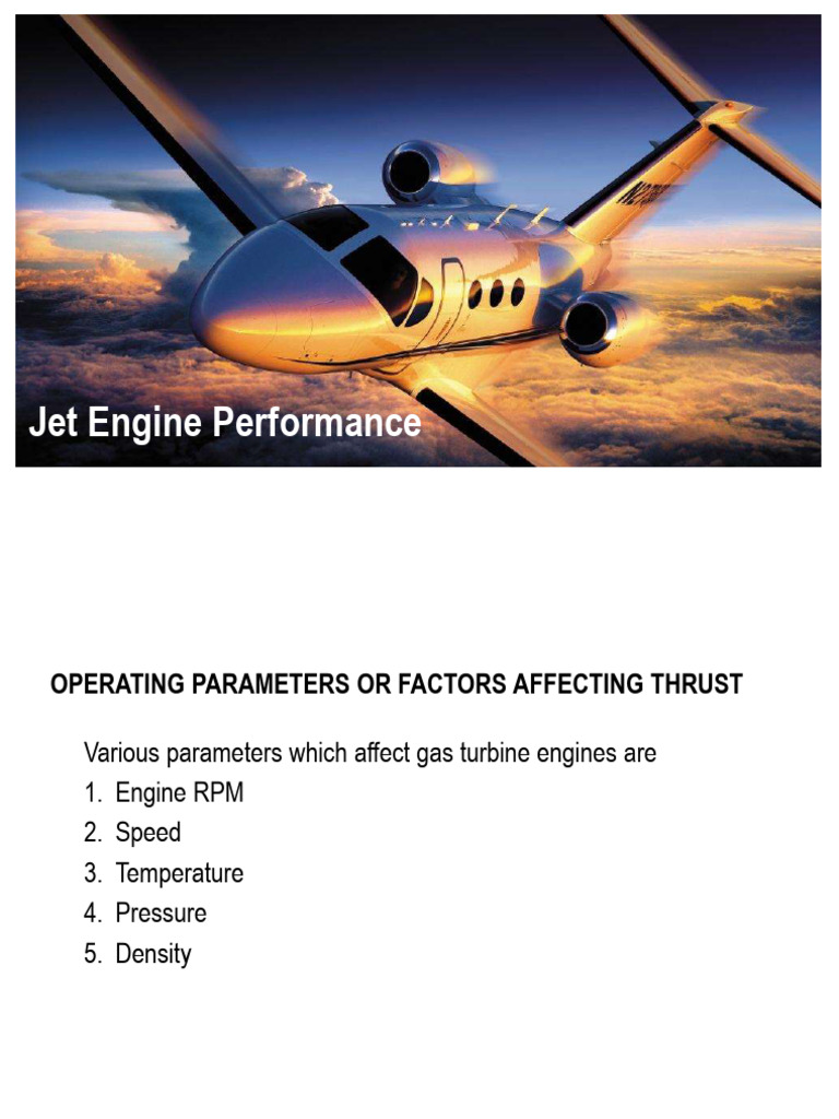 Unit 1 Jet Engine Perfromance | PDF