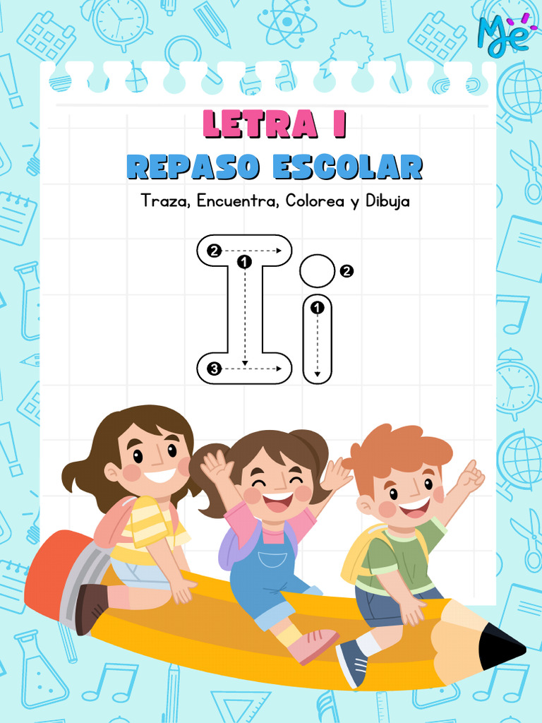 Fichas de Trabajo de La Letra I para Repasar y Colorear | PDF