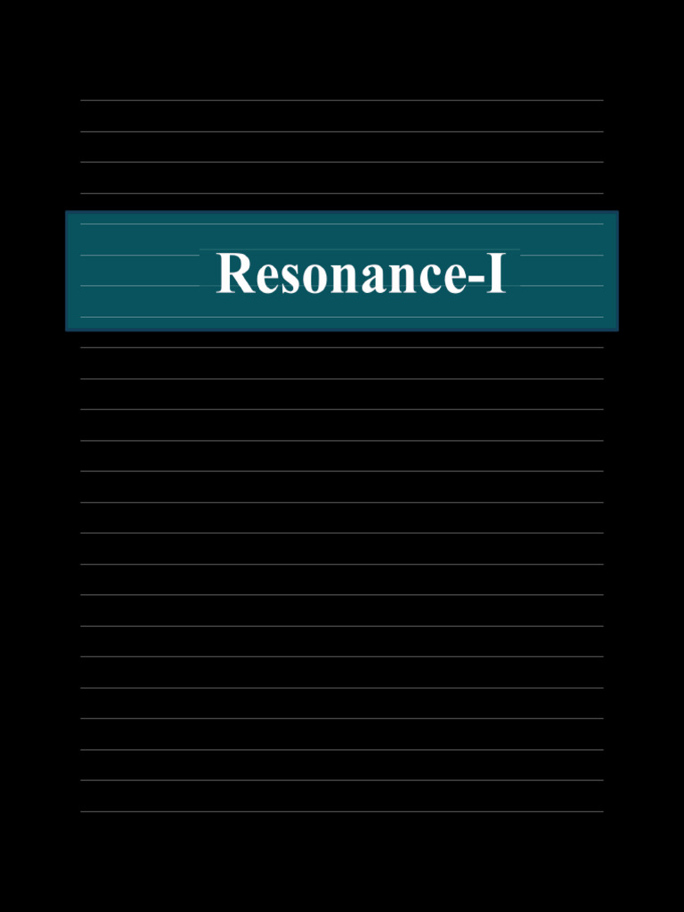 Resonance 4 | PDF