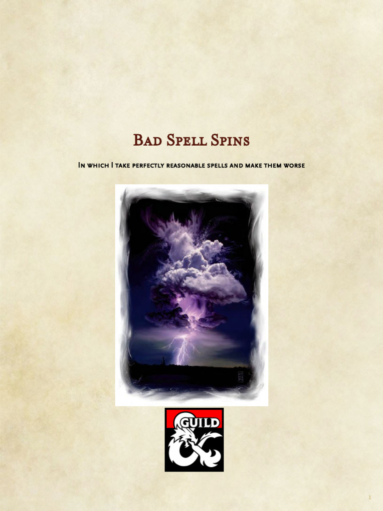 982662-Bad Spell Spins | PDF