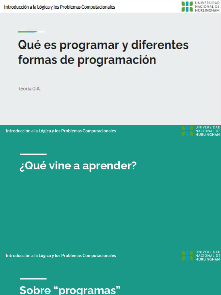 T0.B. Qué Es Programar y Diferentes Formas de Programación | PDF