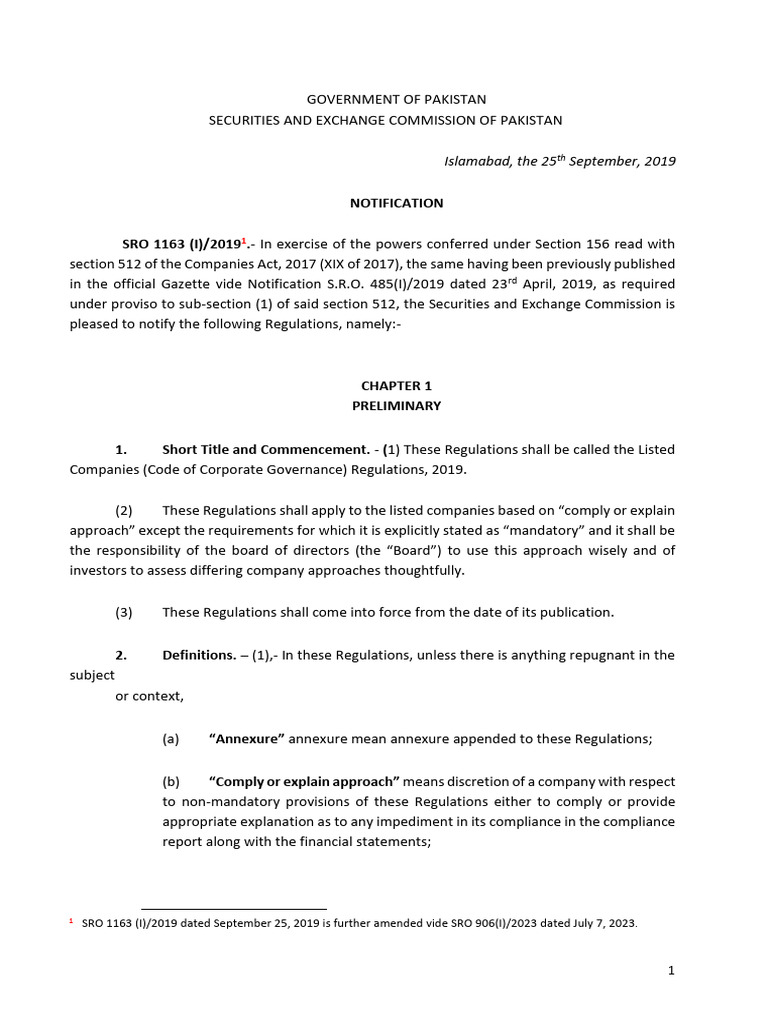 Corporate Governance Regulations 2019 | PDF | Audit Committee | Audit