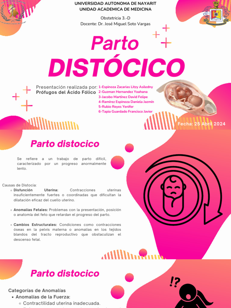 Parto Distócico | PDF | Parto | Reproducción humana