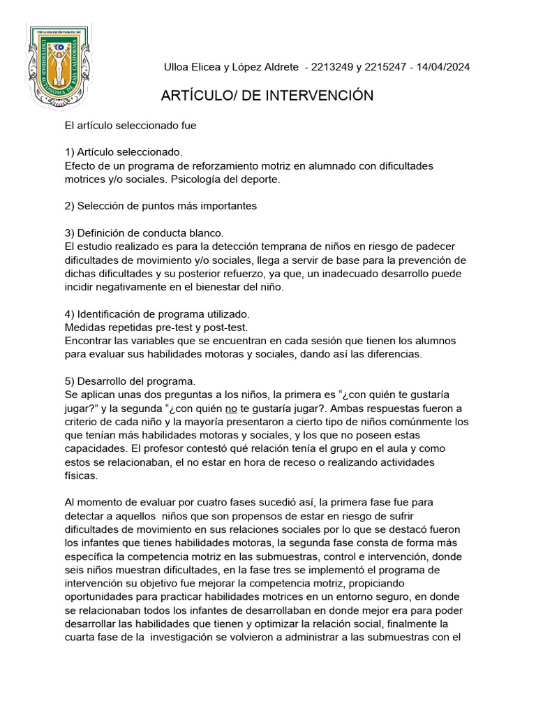 Aec t12 Ulloa Elicea y Lopez Aldrete | PDF