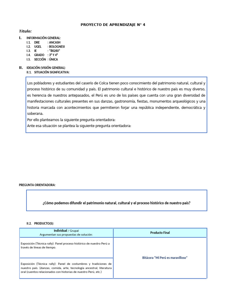 Proyecto 4 | PDF