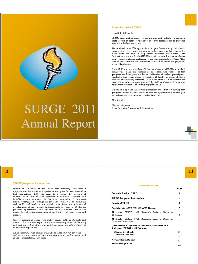 SURGE 2011: Research Opportunities at IITK | PDF | Fluid Dynamics ...