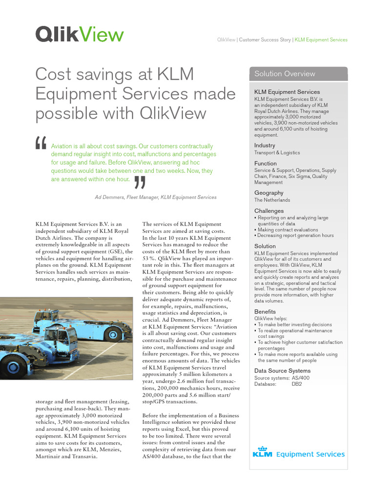 Customer Success Story - KLM | PDF