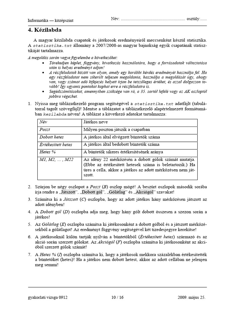 K Tabl 2009 Maj | PDF