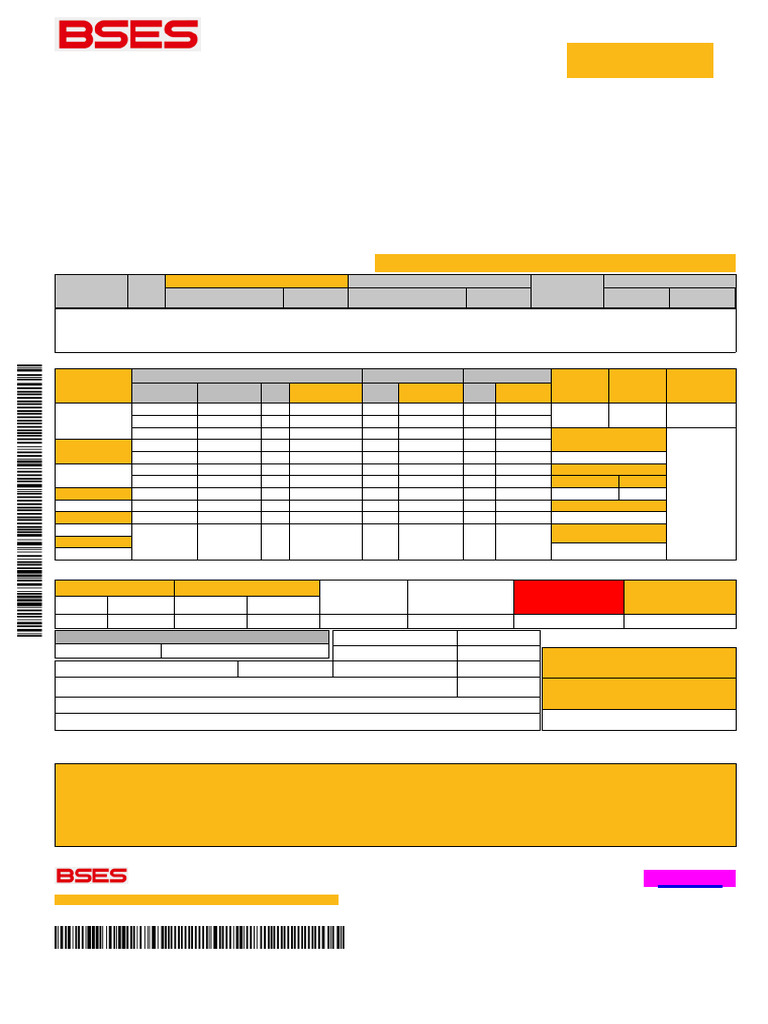 Bill of Supply For Electricity Due Date: 02-09-2024: BSES Yamuna Power LTD | PDF