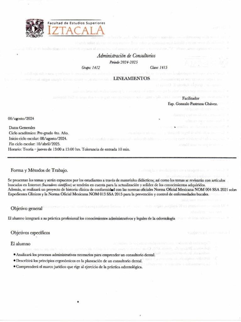 Lineamientos Admin Consul | PDF