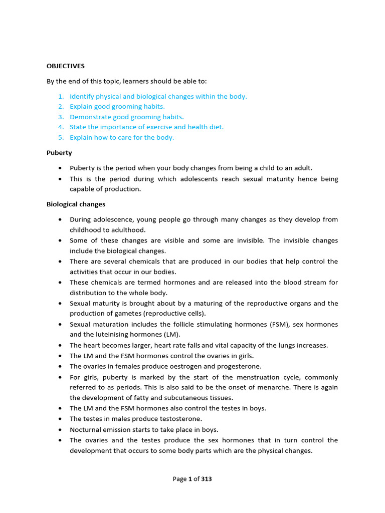 Form 1 TTD Notes | PDF