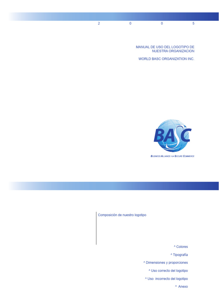 Manual de Uso Del Logotipo Basc | PDF