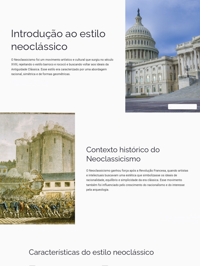 Introducao Ao Estilo Neoclassico | PDF | As artes